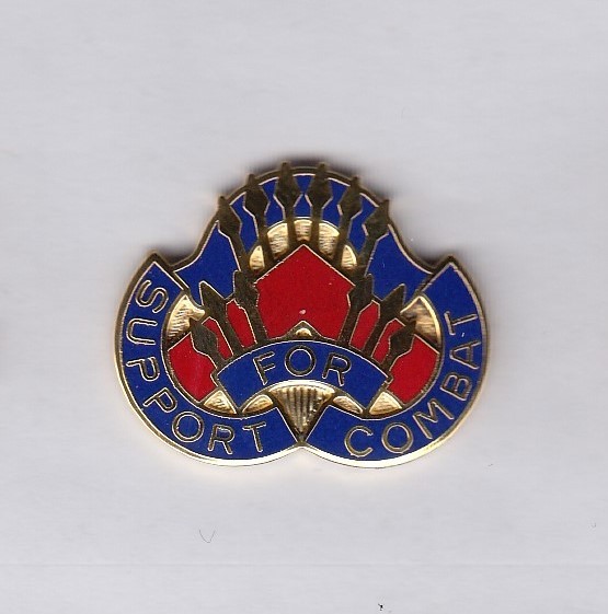 US Army 363rd Support Bn Quartermaster QM Supply crest DUI badge G-23 ...