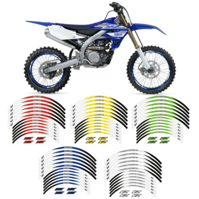 "21 "19 RIM WHEEL STRIPES STICKERS FOR YAMAHA YZ 125/250 YZ 250F/450F ...