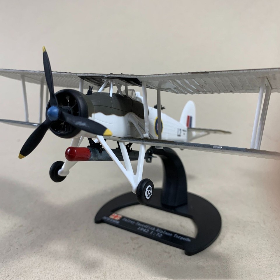 1:72 Scale 12cm WWII British Navy Fairey Swordfish Aircraft Finished ...