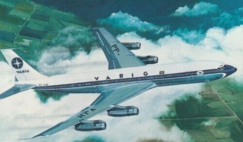 Varig Brasil Boeing 707 PP-VJH postcard | eBay