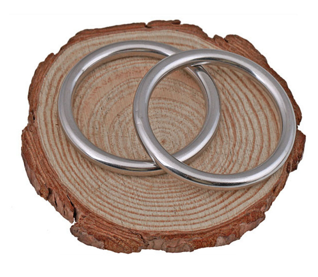 304 Stainless steel Indentation Solid seamless ring O-ring Connect Link ...