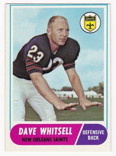 DAVE WHITSELL 1968 Topps Football # 82 New Orleans Saints Ex Plus | eBay
