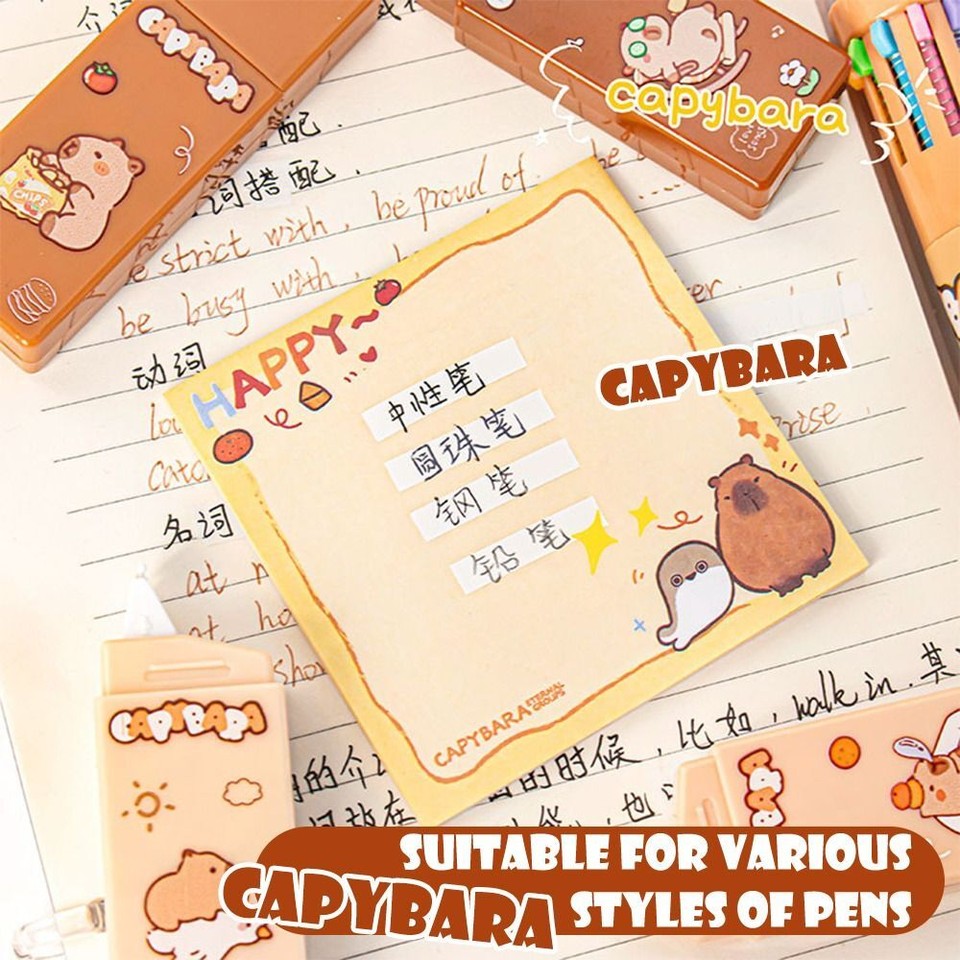 6Pcs/set Large Capacity Capybara Correction Tape Cute School Office Supplies | eBay