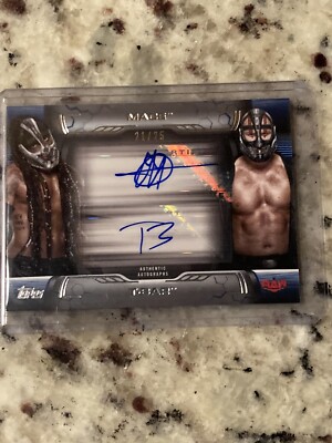 2021 Topps WWE Undisputed Retribution Mace T-Bar Blue Parallel Dual ...