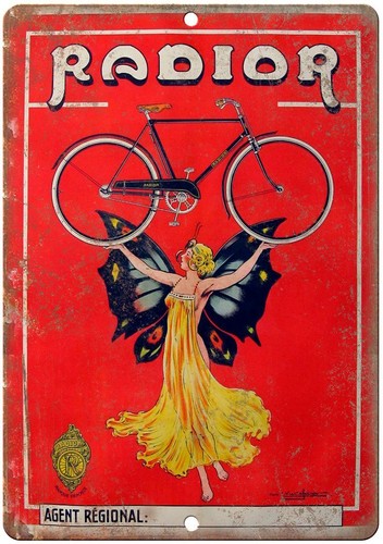 Radior Vintage Bicycle Ad Reproduction Metal Sign B226 | eBay