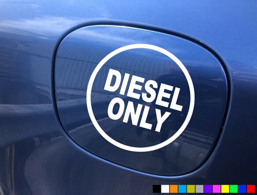 DIESEL FUEL ONLY STICKERS DECALS VINYL FUEL CAP FILLER FLAP CAR VAN ...