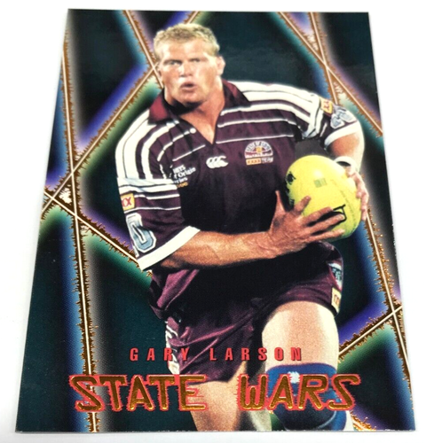1996 DYNAMIC RUGBY LEAGUE SERIES 2 CARD STATE WARS CHASE CARD SW8 GARY ...