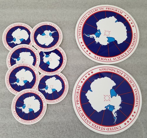 Lot of 9 United States Antarctic Program STICKER Vinyl Decal NSF ...