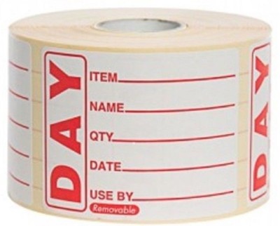 Food Storage Labels Catering Prep Stickers Removable 50x 65mm 500 Per ...