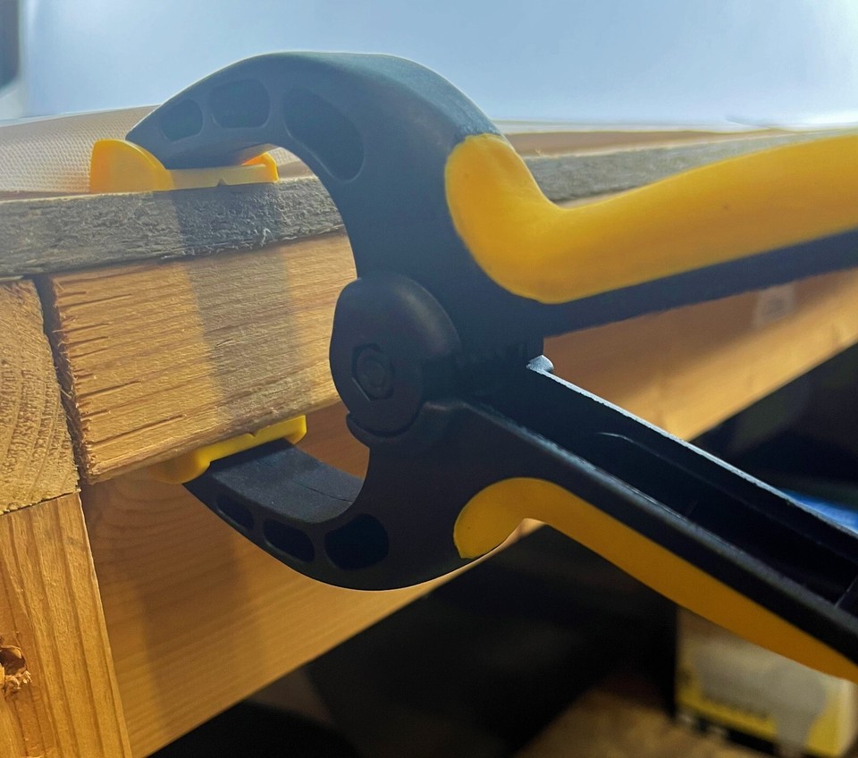 6" Nylon Spring Clamps Heavy Duty 3" Jaw Opening Holds 25lbs Multi-Use ...