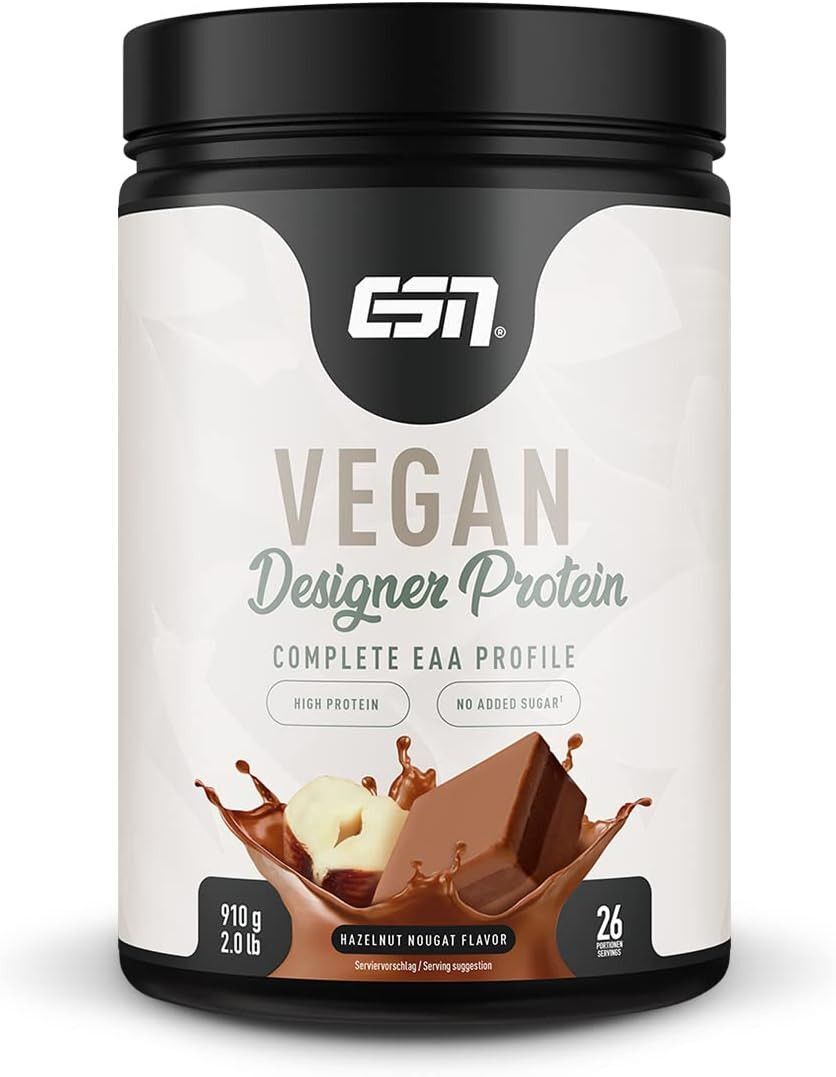ESN Vegan Designer Protein Pulver 910g Erbsenprotein & Hanfprotein ...