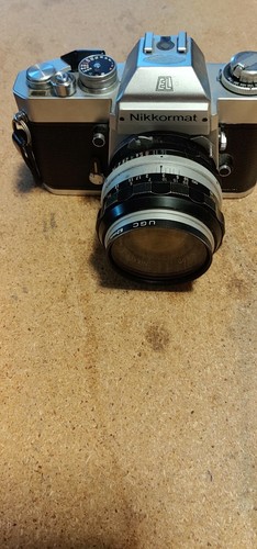 Nikon Nikkormat EL camera with 50mm f/1.4 Nikkor-S lens UNTESTED AS IS ...