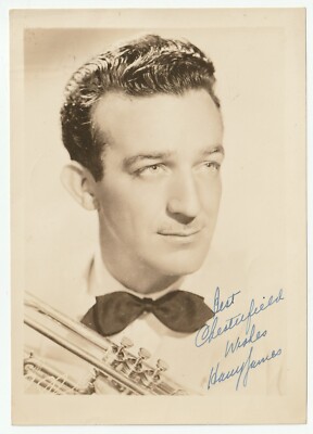 HARRY JAMES - BIG BAND LEADER / BIT ACTOR - Vintage SIGNED Photo ...