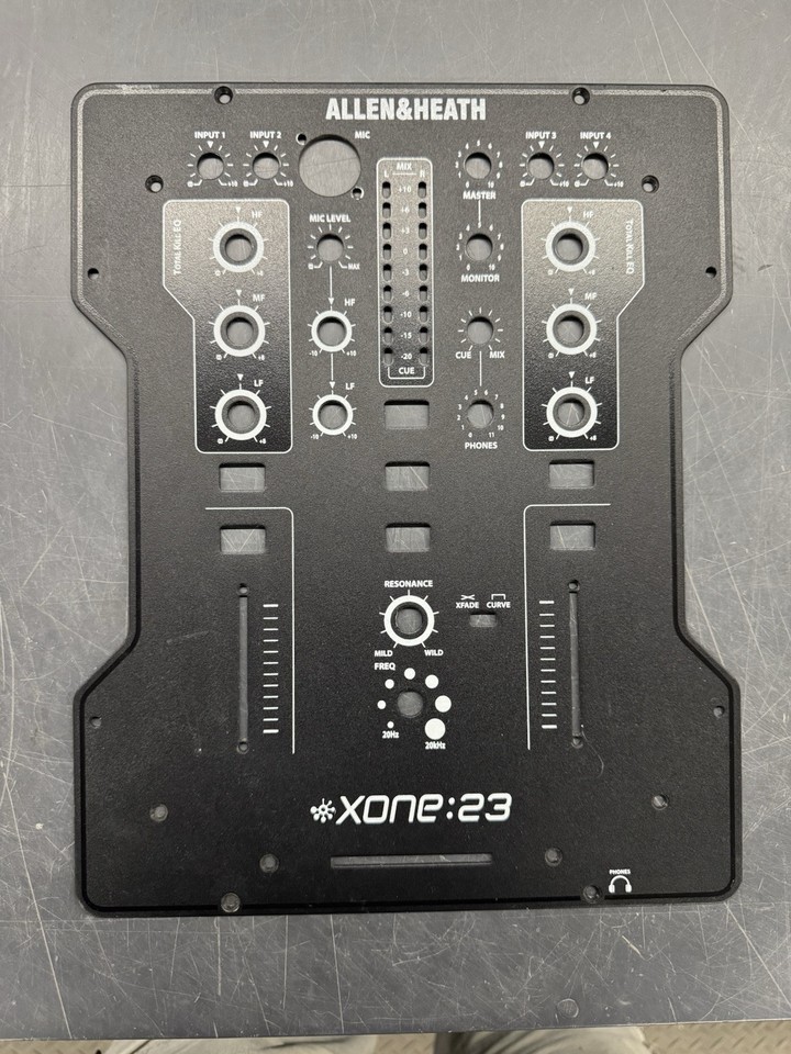 Allen & Heath Xone 23 Black Front Panel DJ Mixer Faceplate | eBay