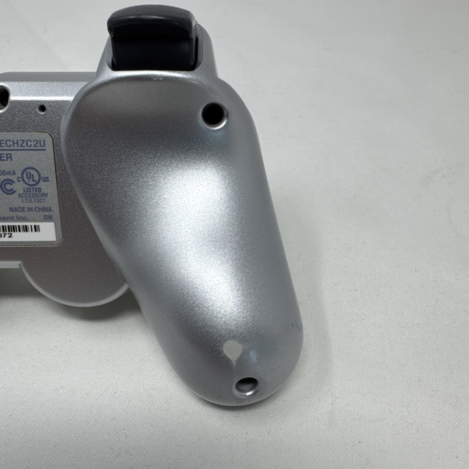 Authentic Genuine Sony Playstation 3 PS3 Silver Controller DualShock 3 ...