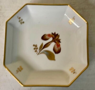 ROYAL COPENHAGEN BROWN IRIS PATTERN 711 OCTAGONAL DISH SIGNED | eBay