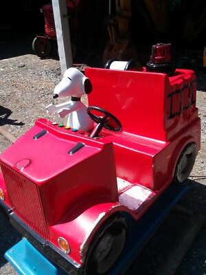 Coin Operated Kiddie Ride - Snoopy- with Sound Working-Licensed ...