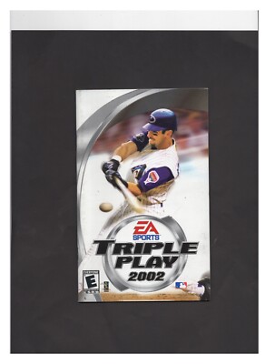 Triple Play 2002 PS2 MANUAL ONLY Authentic Playstation 2 | eBay