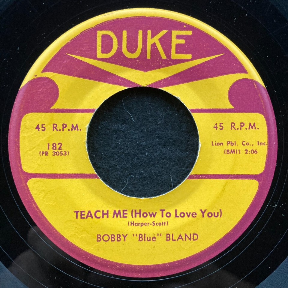 Bobby's Blues/Teach Me by Bobby "Blue" Bland (Duke 182) 7" VG+ | eBay