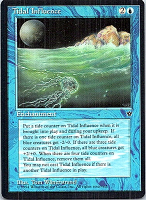 Tidal Influence Magic The Gathering Fallen Empires Light Play | eBay