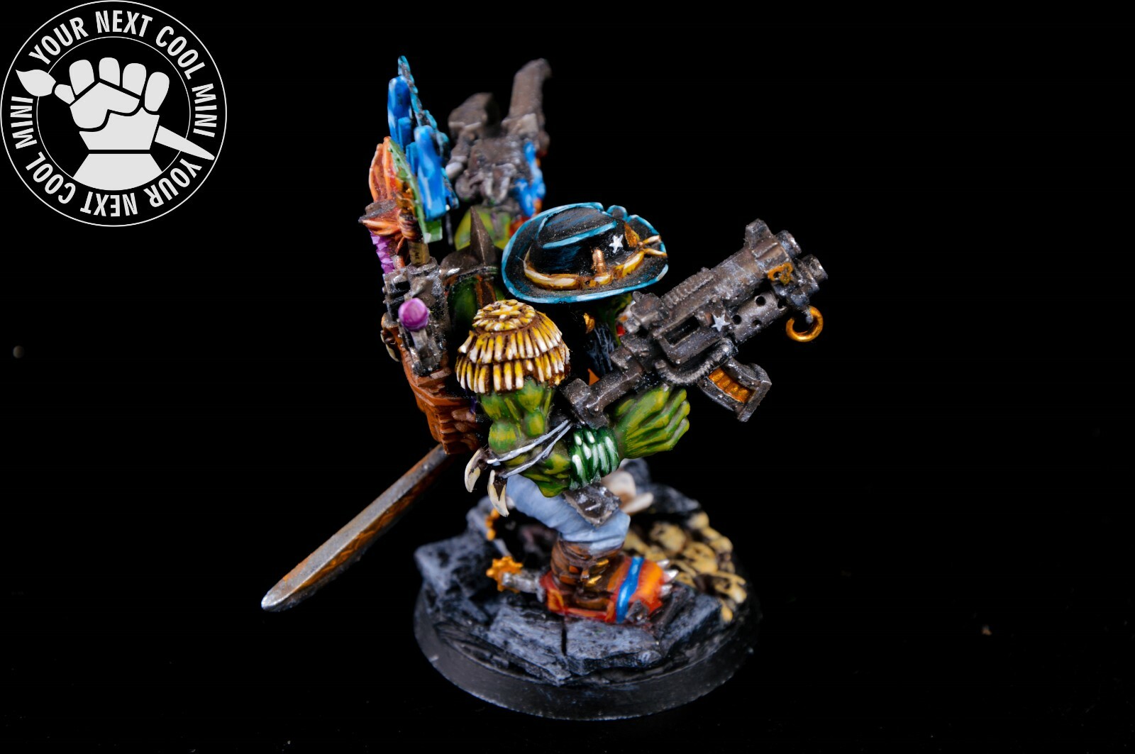 Custom Order Warhammer 40k Space Orks warboss with power klaw pro ...