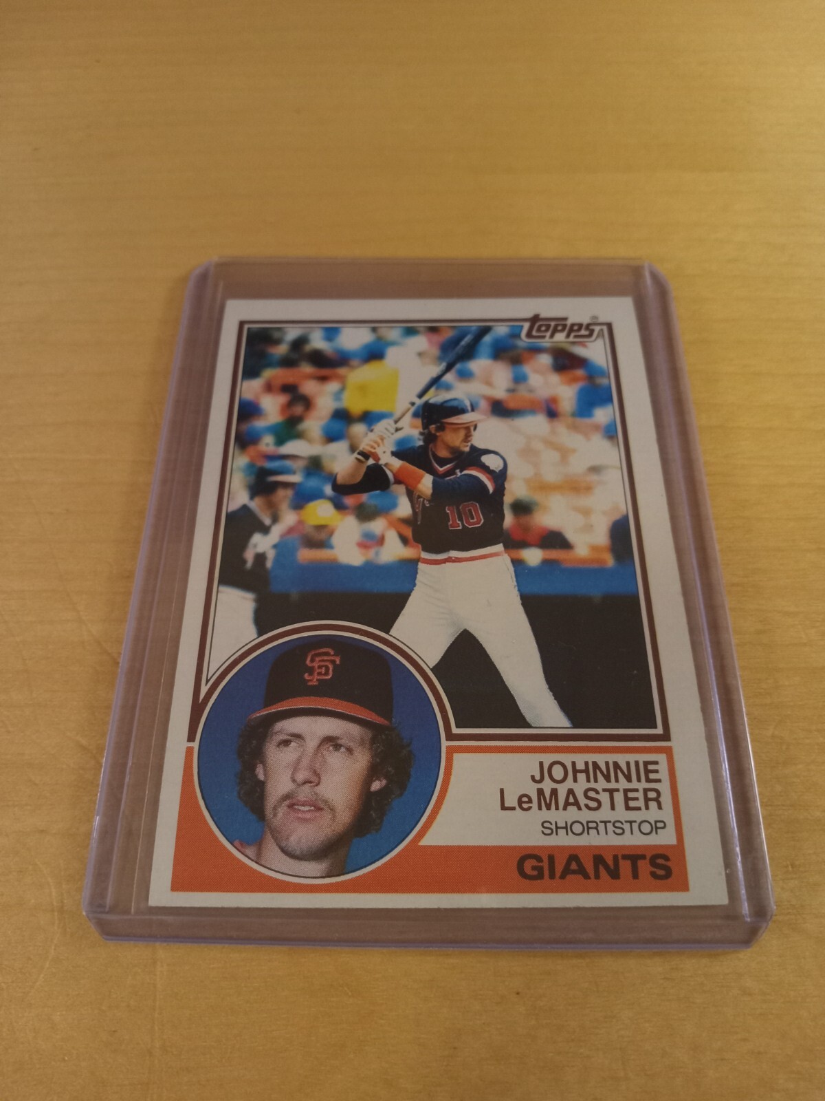 1983 Topps #154 JOHNNIE LeMASTER San Francisco Giants Baseball Card ...