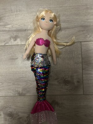Aurora Sea Sparkles 18" Sequin Sparkles Isla Mermaid Multicolored ...