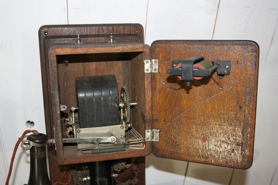 Chicago Telephone Supply Co. - Hand Crank Twin Box Wall Phone - Early ...