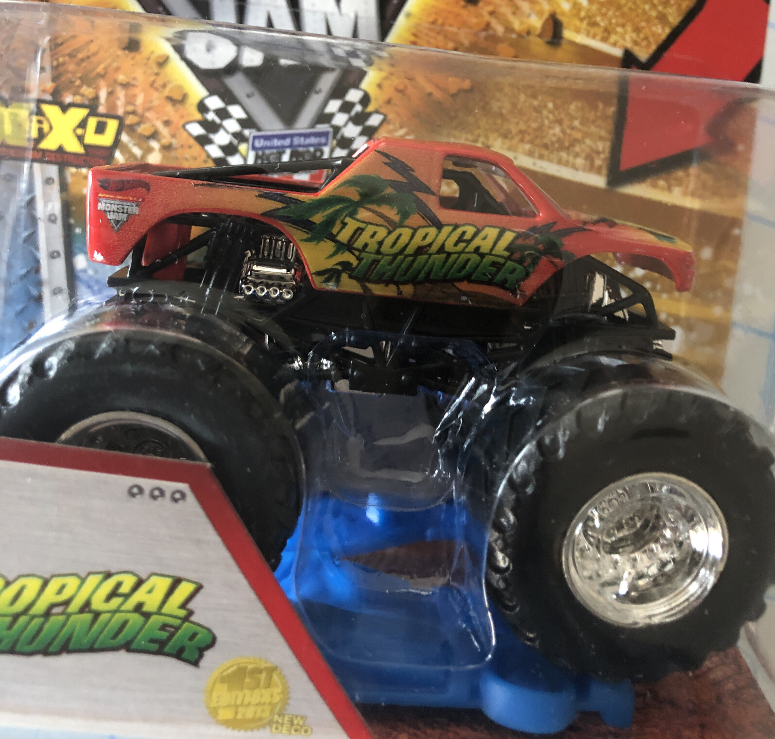 2013 1st Editions Monster Jam Truck Tropical Thunder & Crashable Car | eBay