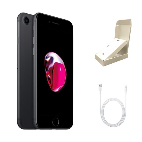 Apple iPhone 7 A1660 Fully Unlocked 128GB Matte Black w/ Gift Box ...