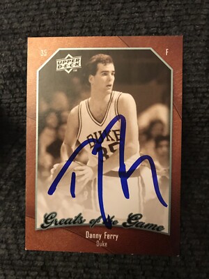 Danny Ferry Signed Basketball Trading Card Autographed Greats Of The ...