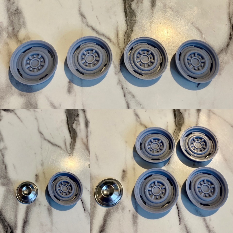 1:12 Copo Camaro Wheel Faces And Caps. Wheels Only | eBay