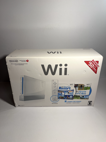 Nintendo Wii Console - White Wii Sports & Resorts Bundle - Open Box | eBay