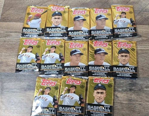 2009 Topps Baseball Updates & Highlights Factory Sealed Packs Lot of 13 ...