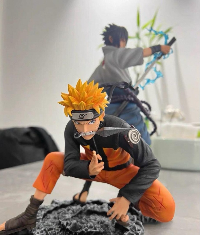 {NEW} Naruto Sasuke Garage Kit Statue Painted Finished Product ...