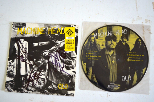 Signed Machine Head - Old, Ltd Edition 10” Picture Disc Vinyl 1995 ...
