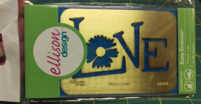 Unopened Ellison Design Easy Emboss LOVE 22482 Sizzix Tag-a-Long Big ...