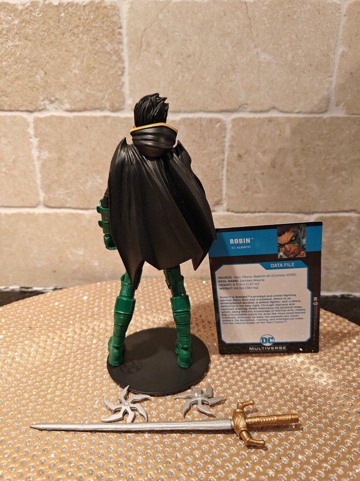 MCFARLANE DC MULTIVERSE ROBIN (DC REBIRTH) DAMIAN WAYNE LOOSE/COMPLETE ...