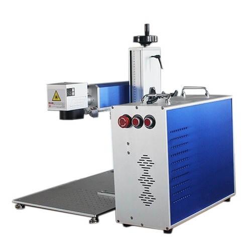 US Stock 50W Split Fiber Laser Marking Machine Laser Engraving Rotation ...