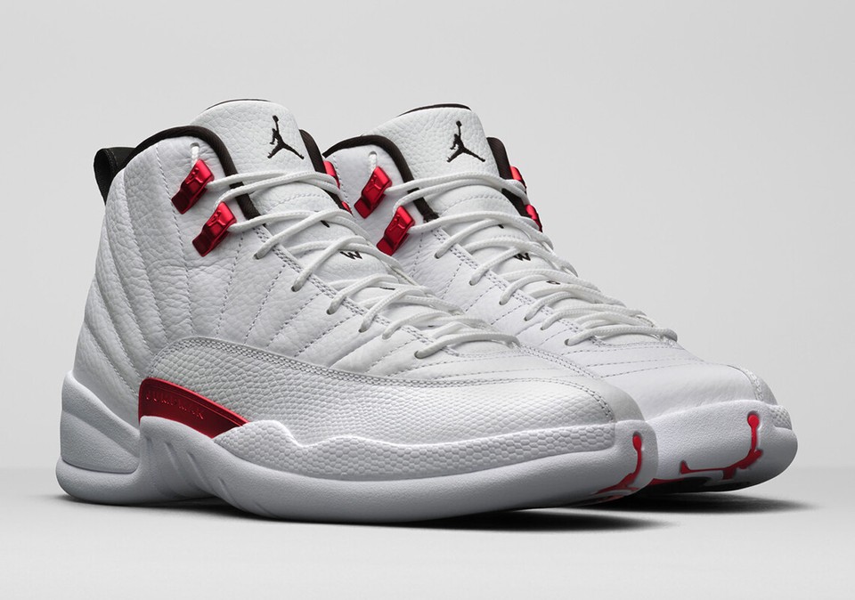 Nike Air Jordan 12 Retro Size 12 CT8013-106 White Red Twist | eBay
