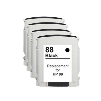 4 Black Ink Cartridge Fits For HP Officejet Pro K8600 L7480 L7550 L7680 ...