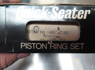 Quick Seater HA-667 .030 Piston Rings Set. Fits: Chevy L6 1963-02 (O10 ...