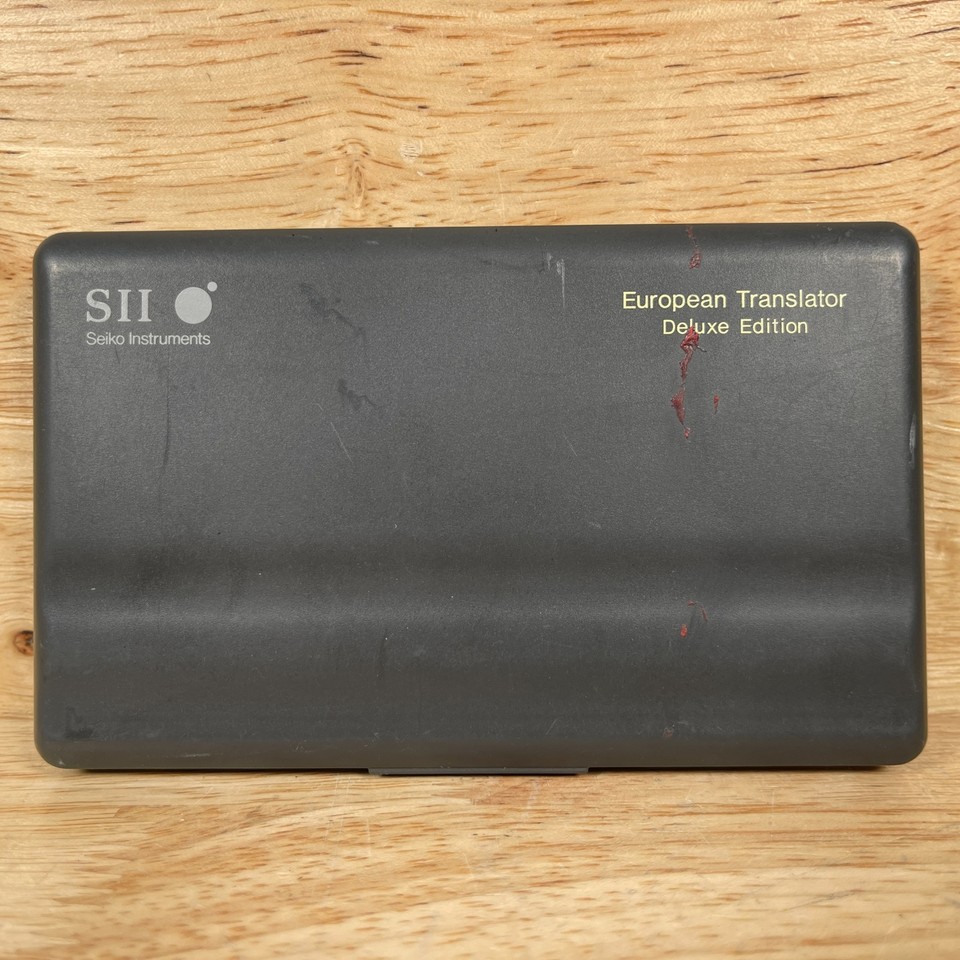 Seiko SII TR-3000 Black Wireless Portable European Translator Deluxe ...