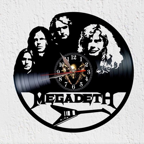 Vinyl record clock Band Trash Metal rock music megadeth wall decoration ...