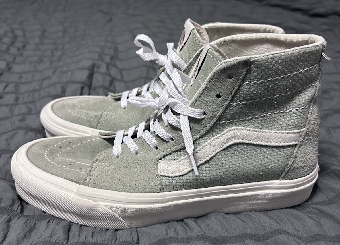 Vans Eco Theory Sage Green High Top Sneakers Tapered … - Gem