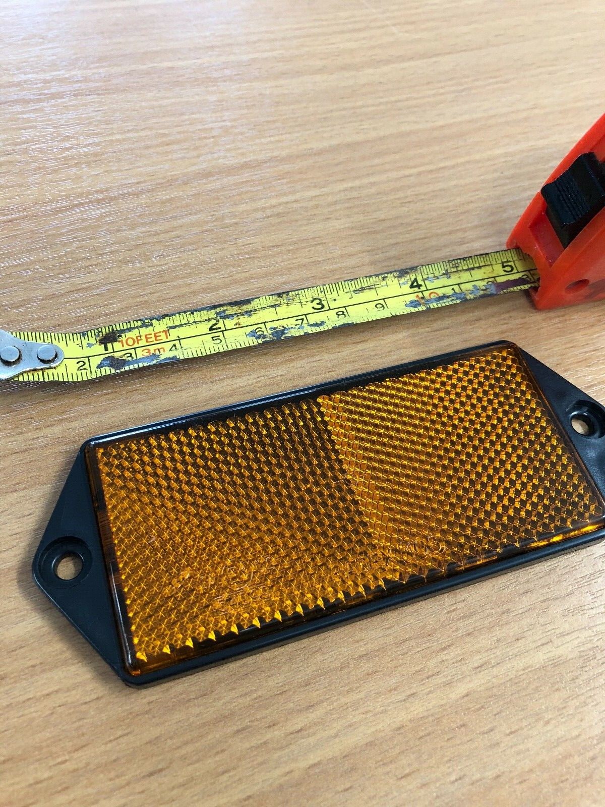 Trailer Reflectors 4 X Amber Side Relectors E Approved MP8858B for sale ...