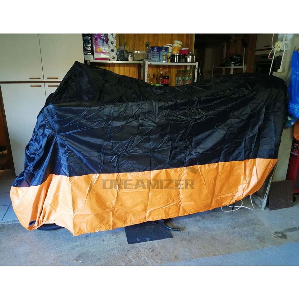 Motorcycle Cover Waterproof Heavy Duty For Winter Outside Storage XL ...