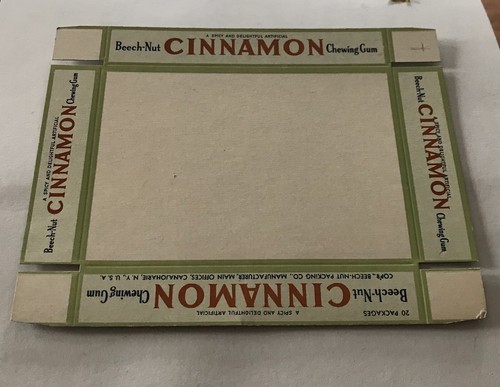 Rare Vintage 1930’s Beechnut Cinnamon Chewing Gum Unused Carton 20 ...