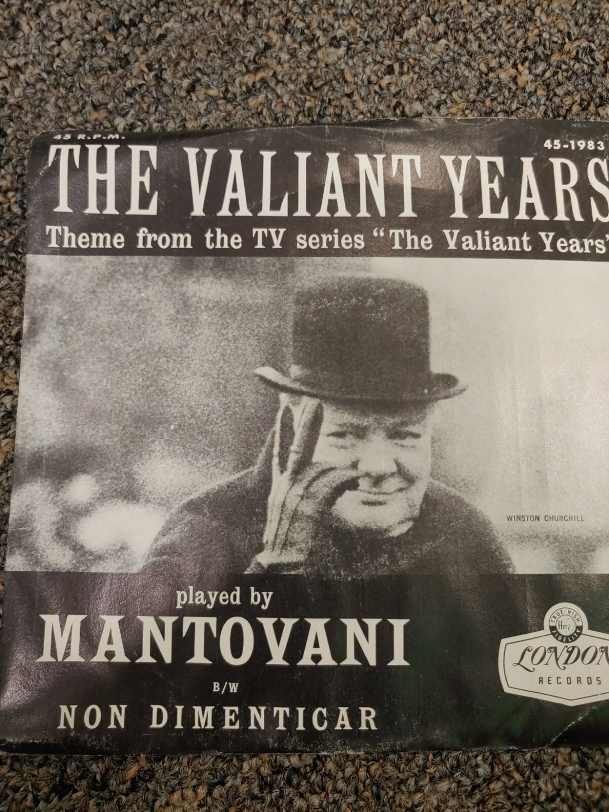 Mantovani The Valiant Years Theme 45RPM 7" Vinyl Rare OOP | eBay