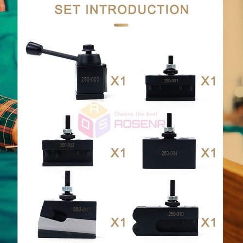 Wedge GIB Type Quick Change Toolpost Tool Holder Set Lathe Tools 6pcs ...